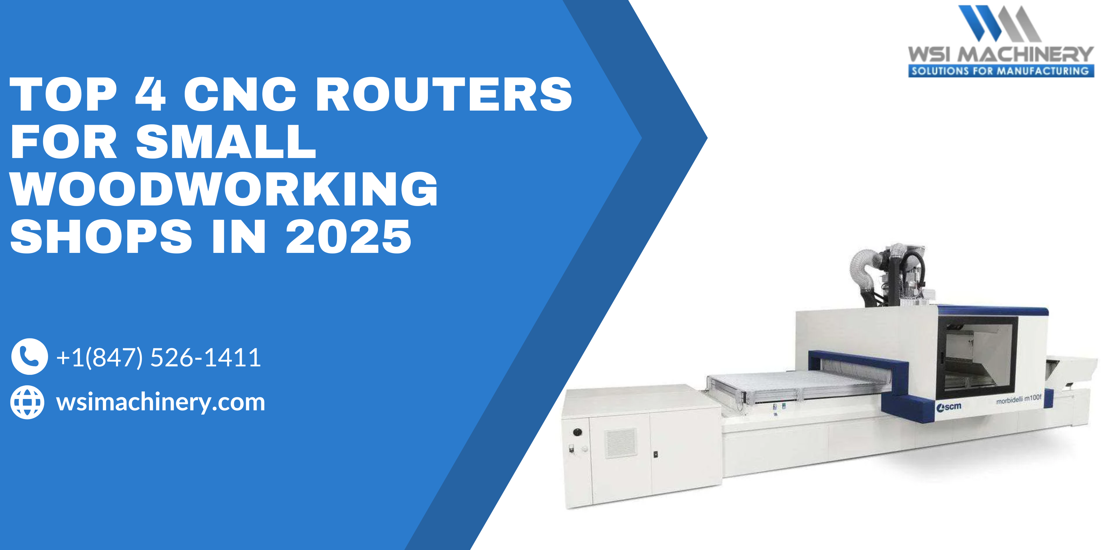 Top 4 CNC Routers for Small Woodworking Shops in 2025 — WSI Machinery