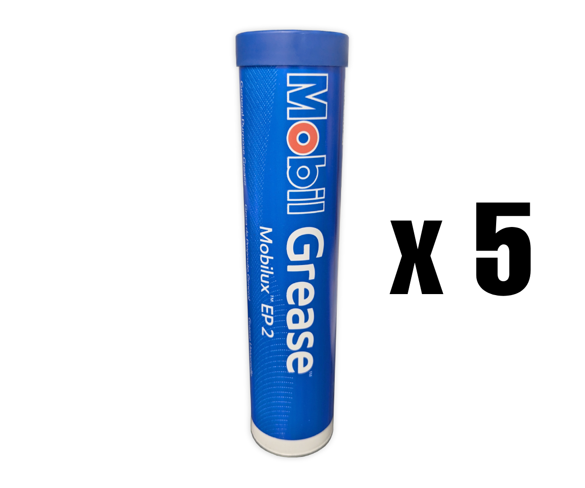 Mobil Mobilux EP 2 Grease in 14-Ounce Tubes, 00F0909570E - 5 Pack — WSI ...