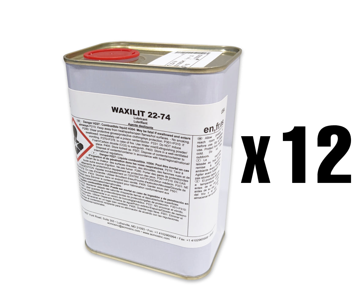 Waxilit 22-74 Moulder Table Lubricant, Non Hazmat - 1 Liter, 12 Pack C ...