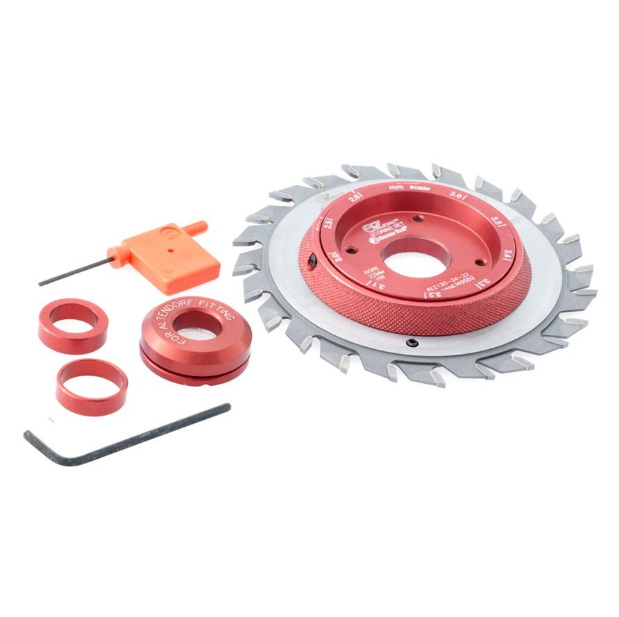 120mm x 22mm, 12x2T, Ez Dial Adjustable Sliding Table Saw Scoring Blad ...