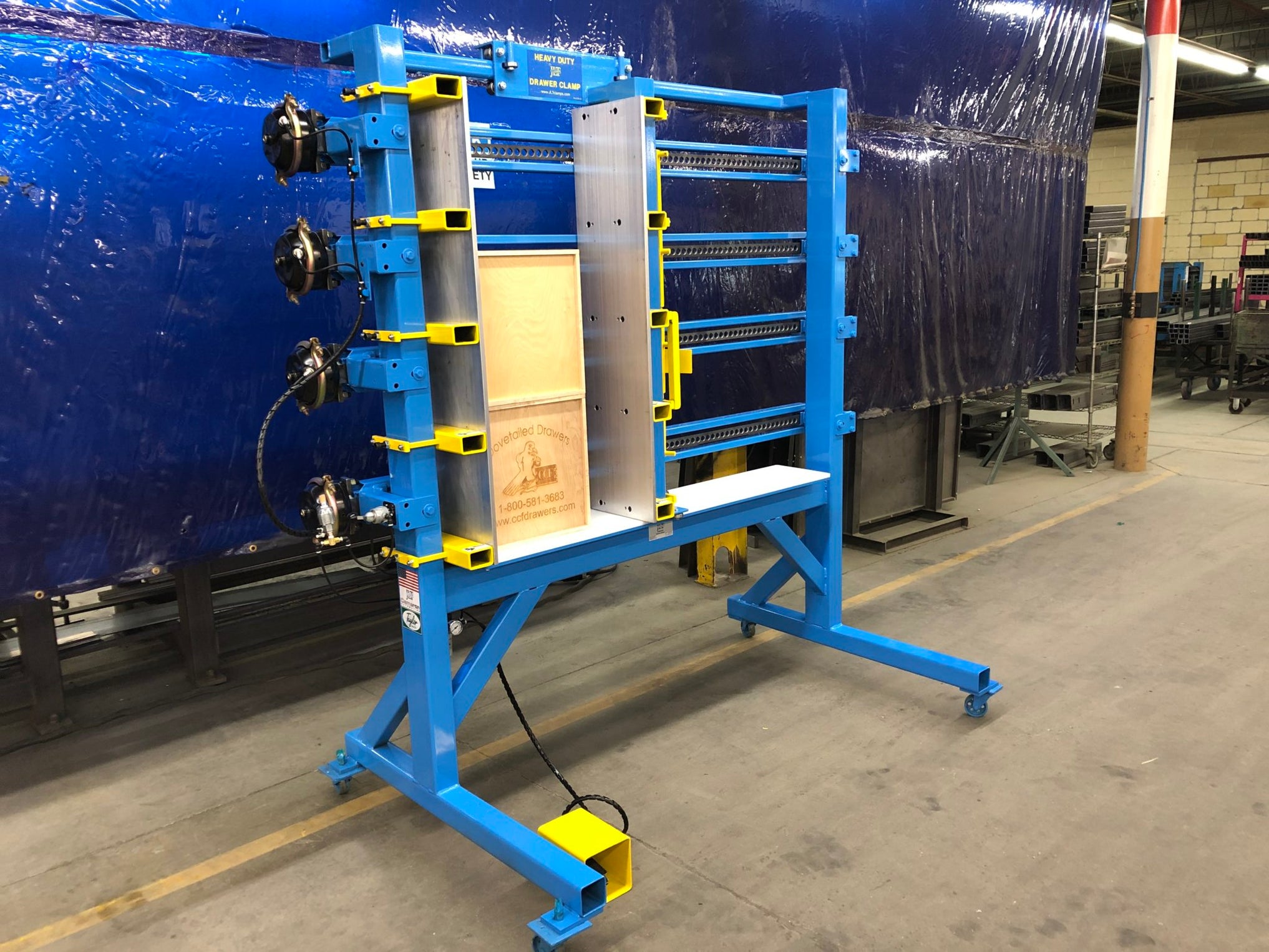 Large Capacity Drawer & Box Clamp - Manufacturing Equipment — WSI Machinery